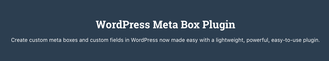 Usando Custom Fields con Meta Box | Andres Dev Usando Custom Fields con Meta Box | Andres Dev